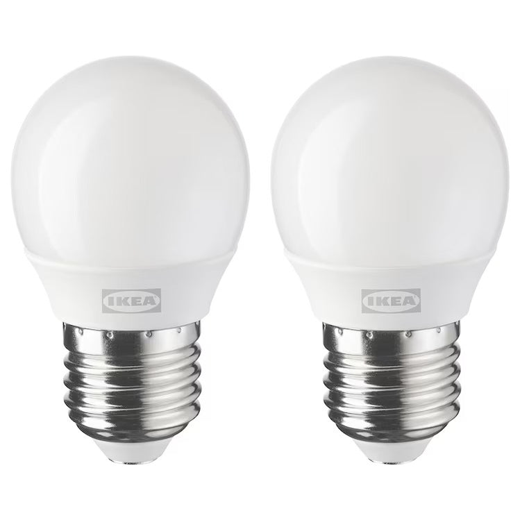 IKEA SOLHETTA LED bulb E27 250 lumen, globe opal white | IKEA LED bulb ...